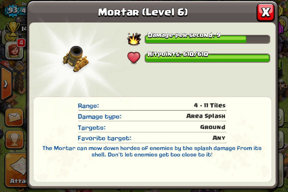 Stats to Know: Mortar | Clash for Dummies