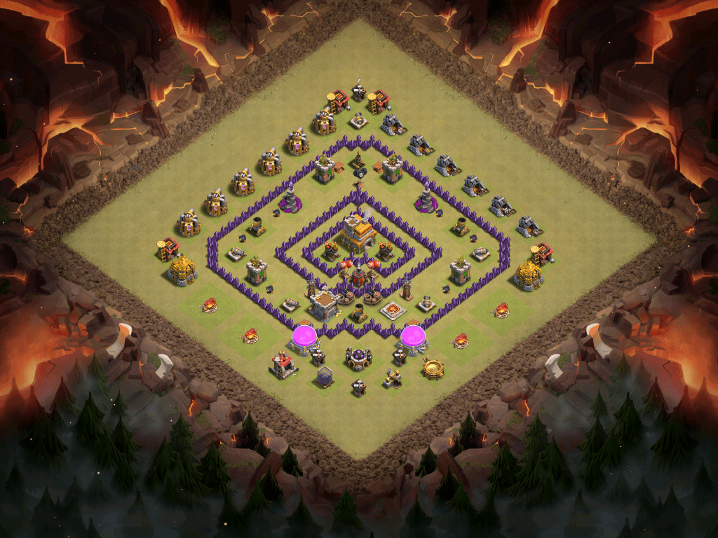 Best TH7 War Base Design for October 2016 | Clash for Dummies