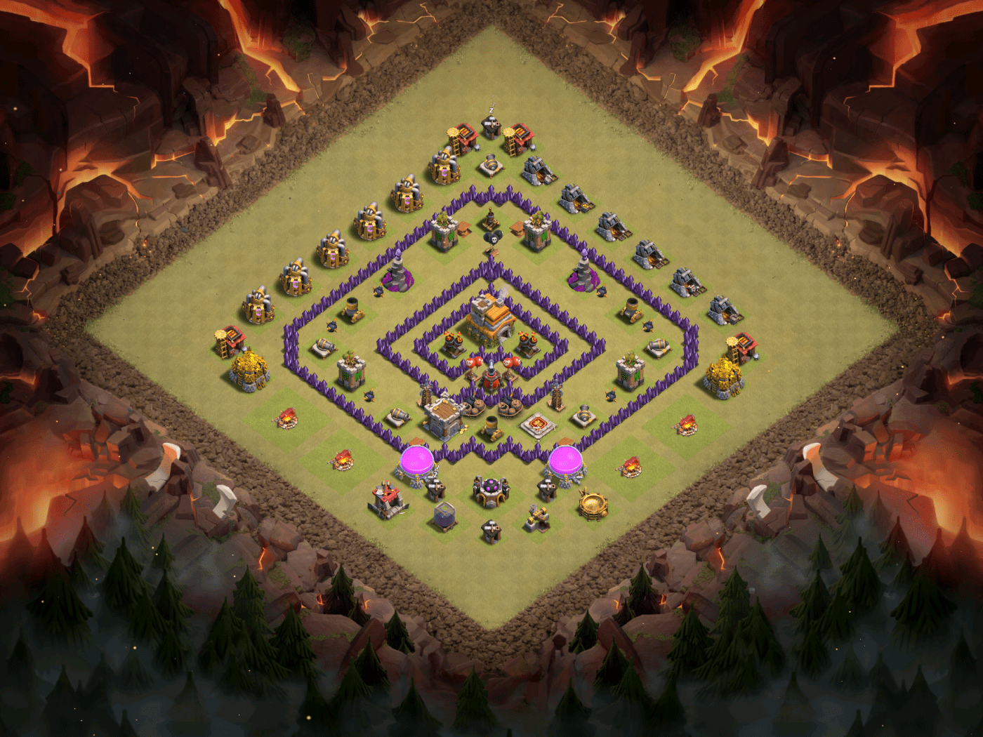 Best TH7 War Base Design for October 2016 | Clash for Dummies