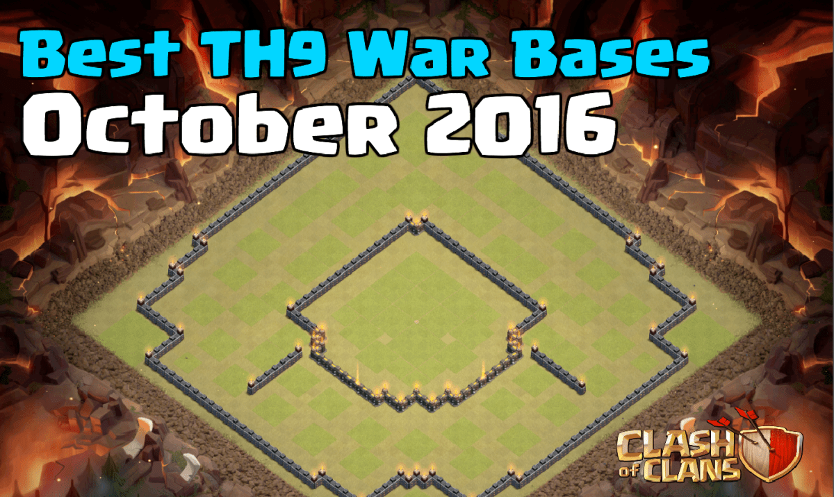 Best TH9 War Base Design for October 2016 | Clash for Dummies