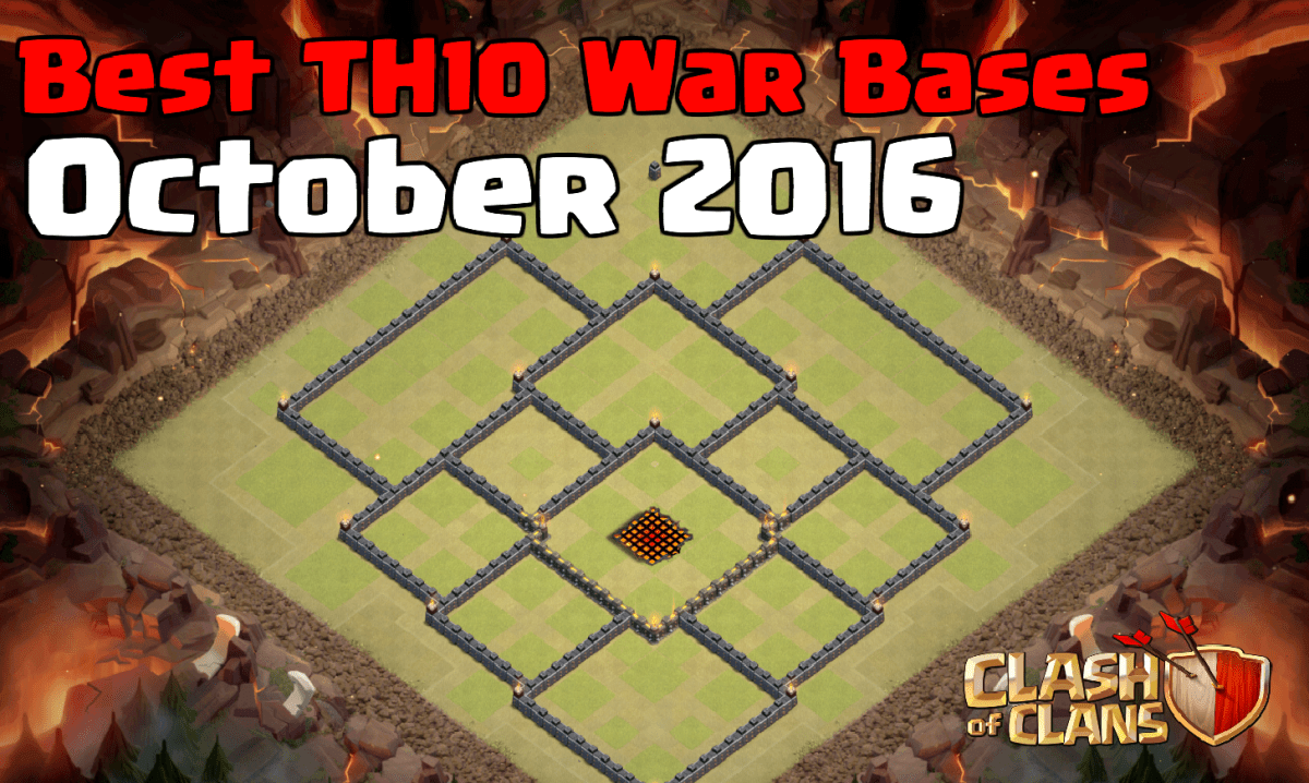 Best TH10 War Base Design for October 2016 | Clash for Dummies