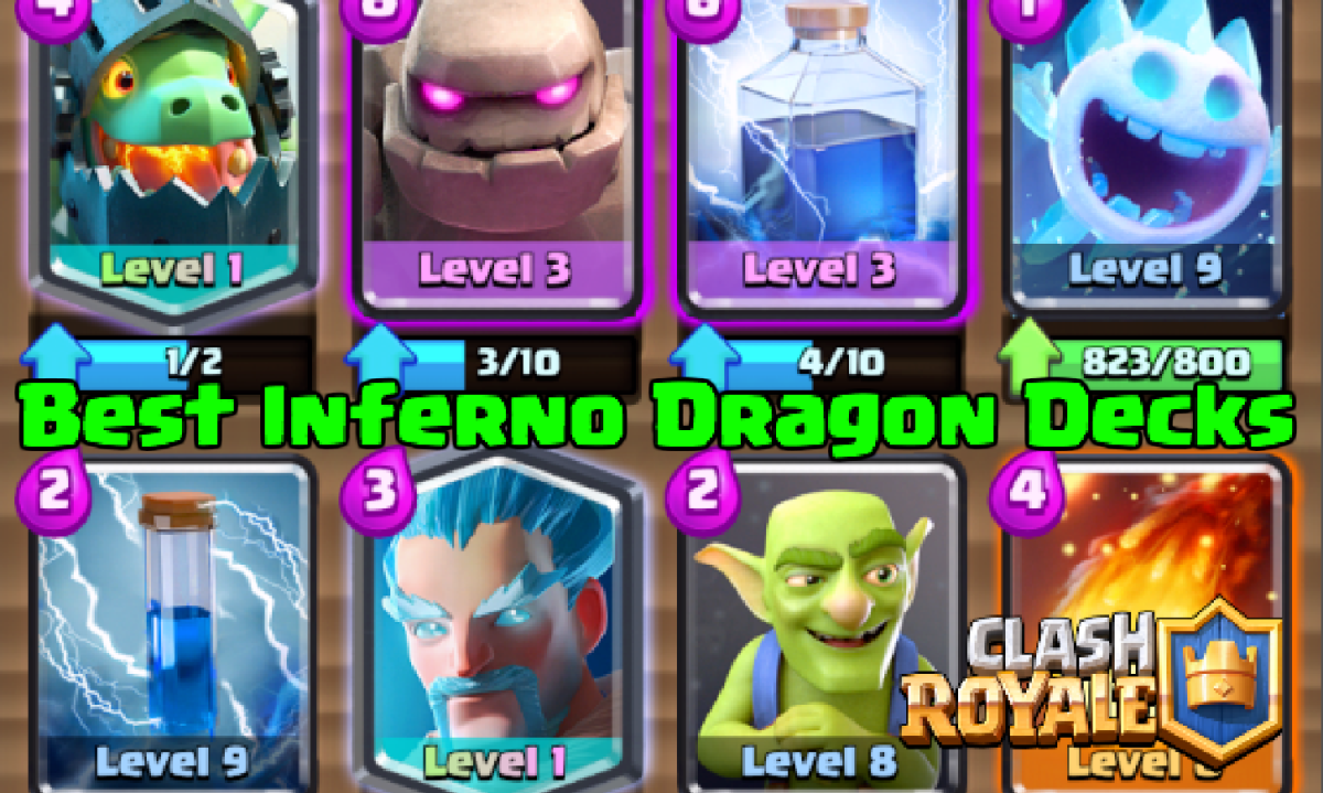 Clash Royale Best Inferno Dragon Decks for ALL Arenas! | Clash for Dummies