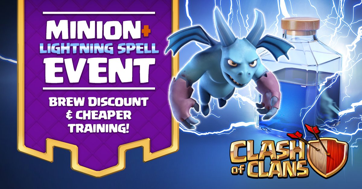 Minion Lightning Spell Event Clash of Clans | Clash for Dummies