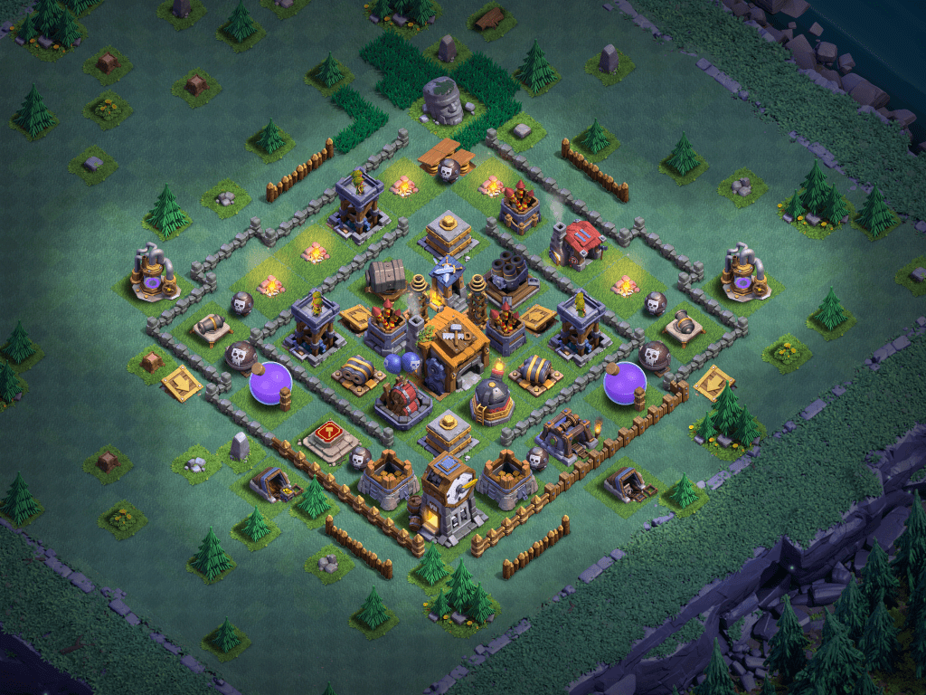 Best Builder Hall 7 Base Design for March 2018 | Clash for Dummies