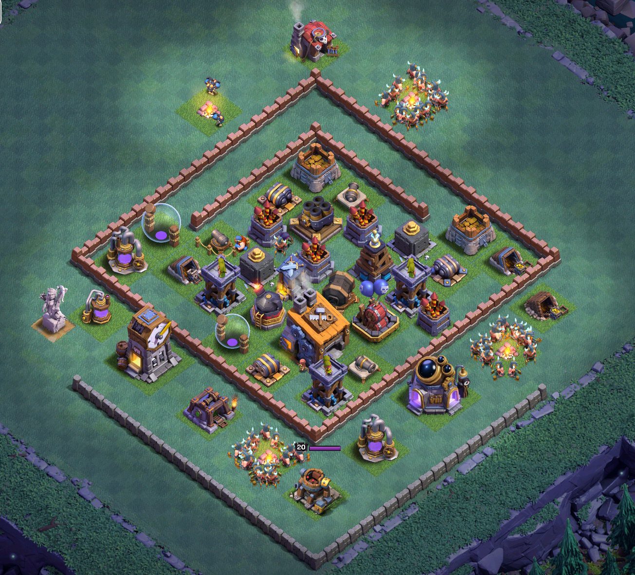 Best Builder Hall 8 Base Designs in Clash of Clans | Clash for Dummies